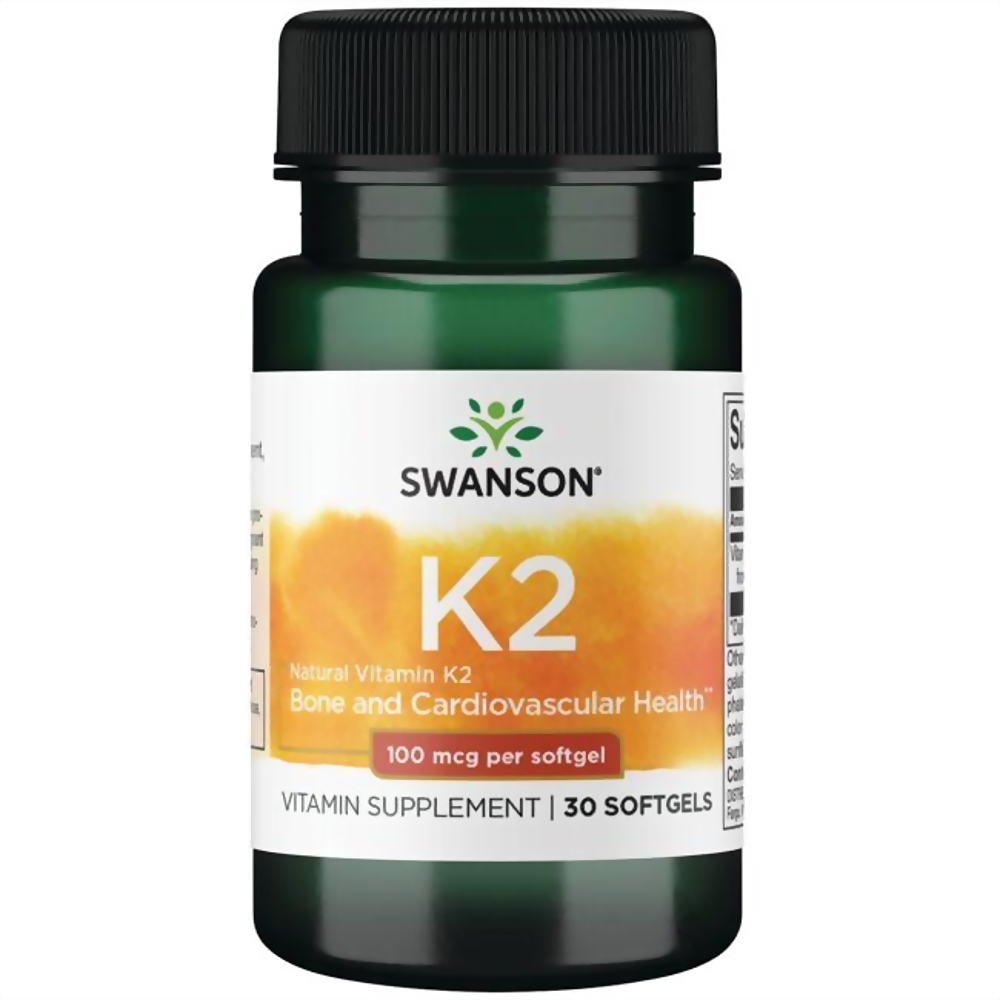 Vitamina K2 100 mcg – 30 capsulas / Swanson – Suplementos y Vitaminas Chile