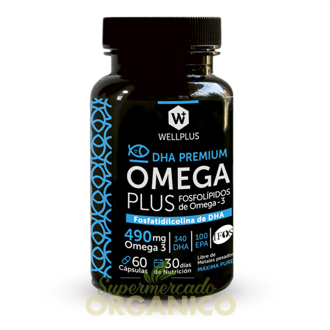 OmegaPlus 490mg (Fosfolipidos De Omega 3) 60 Capsulas / Wellplus ...