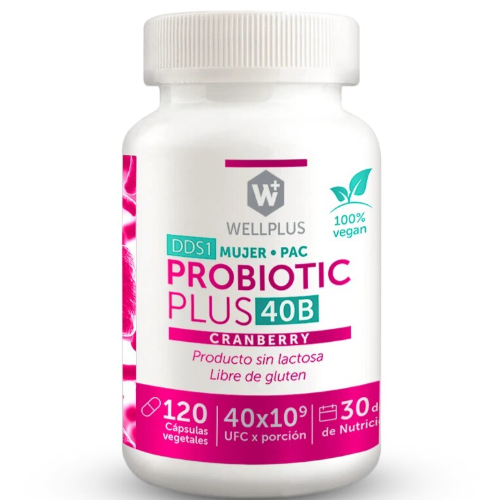 Probiotic Plus 40B Cranberry - 120 Capsulas / WellPlus - Suplementos Y ...